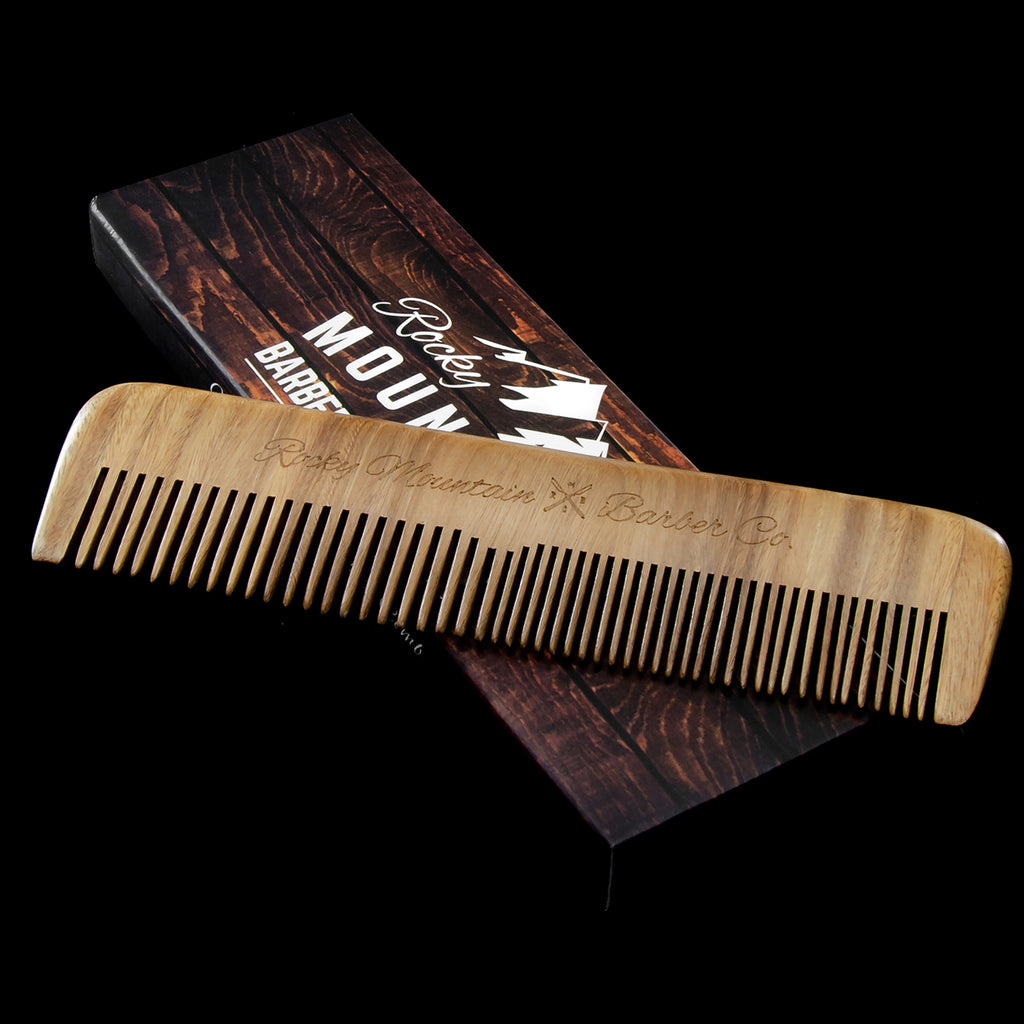 Sandalwood Hair Comb | Rocky Mountain Barber Company