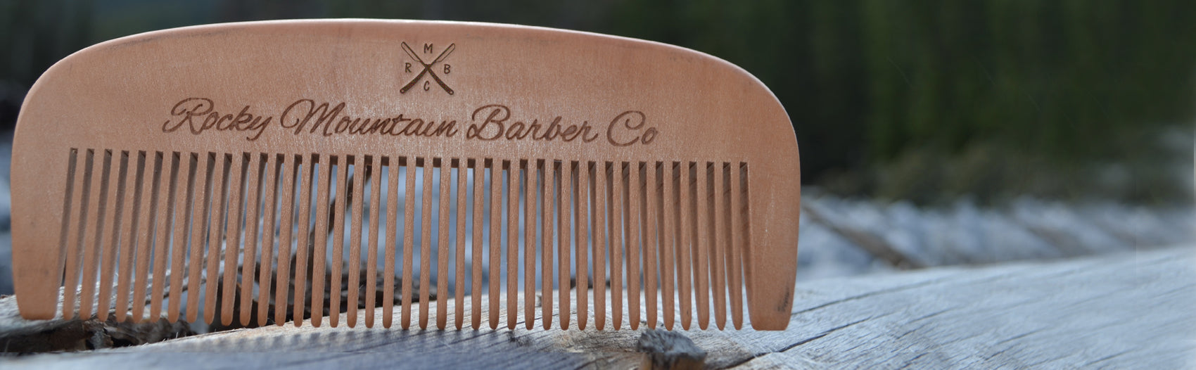 Men's Pearwood Comb | Rocky Mountain Barber Company
