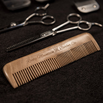 Sandalwood Hair Comb | Rocky Mountain Barber Company