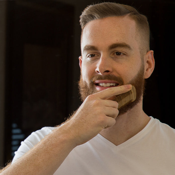 Hatchet Edge Sandalwood Beard Comb | Rocky Mountain Barber Company