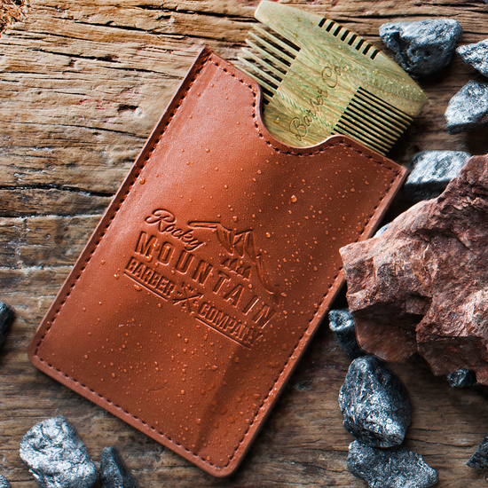 Hatchet Edge Sandalwood Beard Comb | Rocky Mountain Barber Company